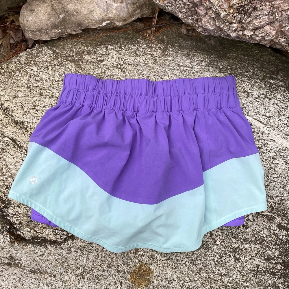 Light Blue And Purple Lulu Skort - Gem